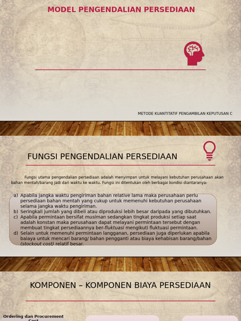 13 PPT Model Pengendalian Persediaan | PDF