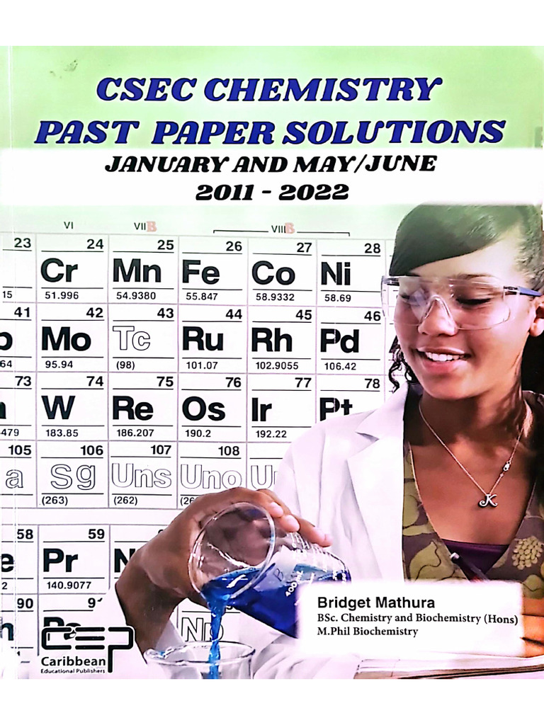 CSEC Chemistry Pastpaper Solutions 2011-2022 | PDF