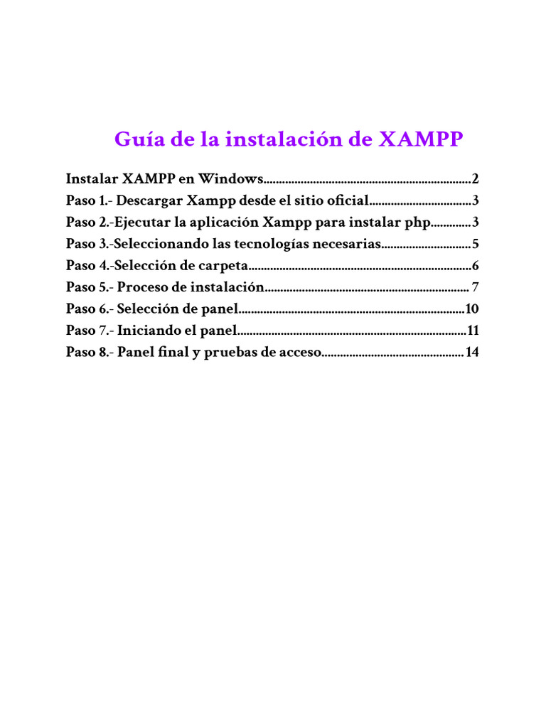 Xampp en Windows | PDF | Mi sql | Php