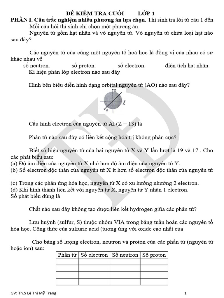 4-ÔN-HK1 | PDF