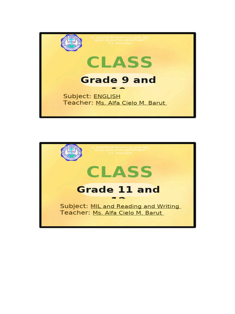 Folder Classrecord Cover | PDF