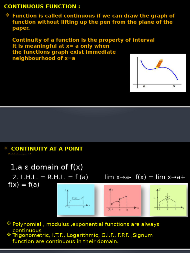 Continuty Class 12 Jee | PDF | Continuous Function | Function (Mathematics)