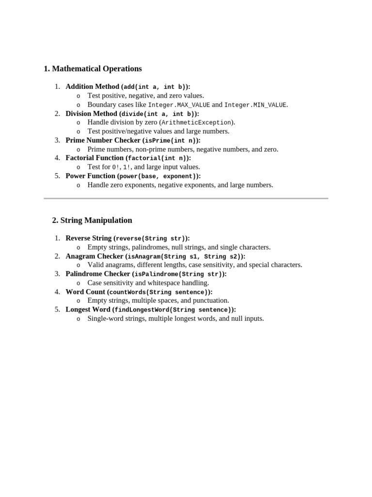 TestNG Parameterized Testing Exercies | PDF