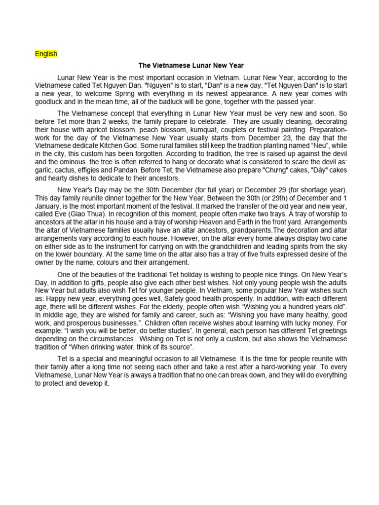 Vietnamese English Speaker 1 Extract 1 English Traditional and ...