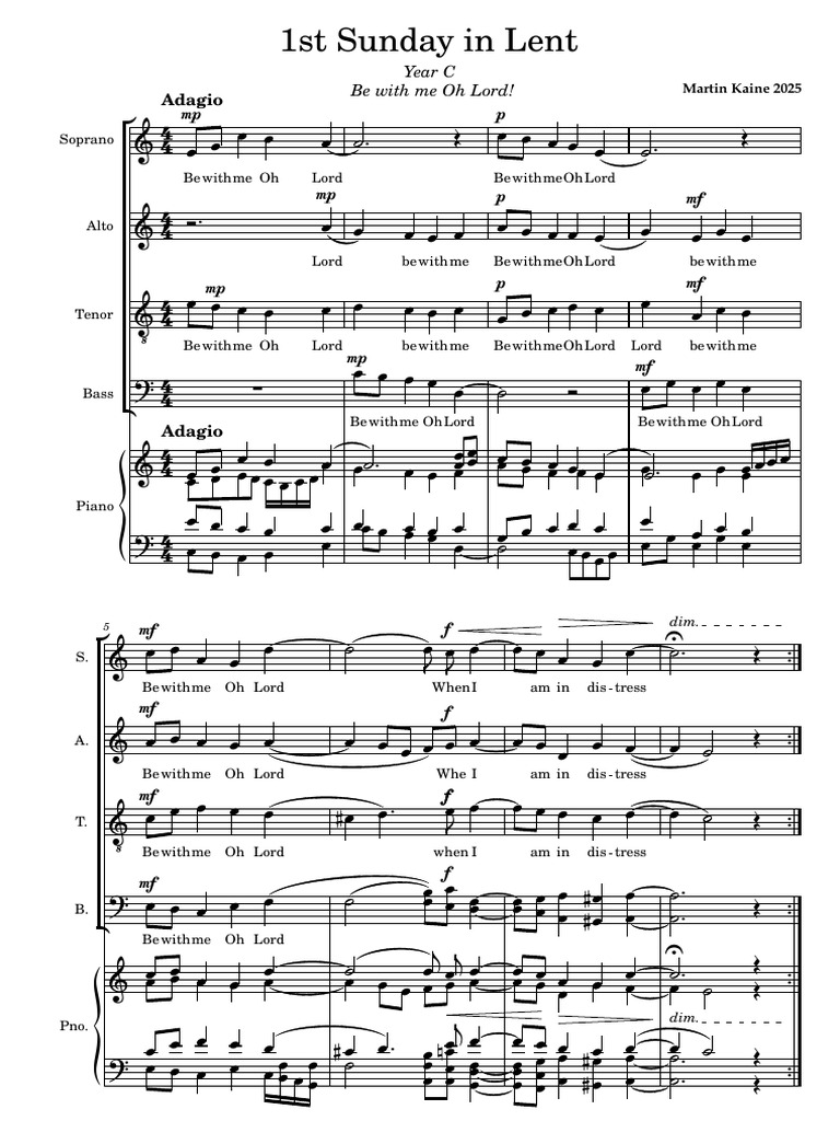 1st Sunday in Lent Year C | PDF