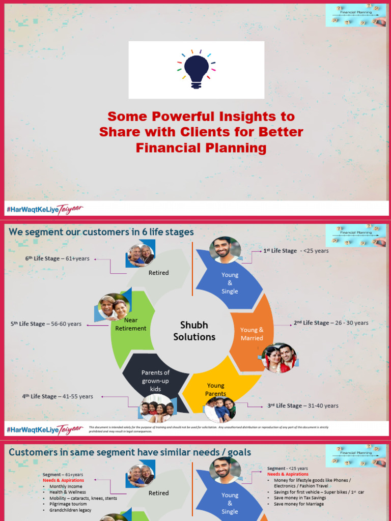 Financial Planning Insights by Life Stage | PDF