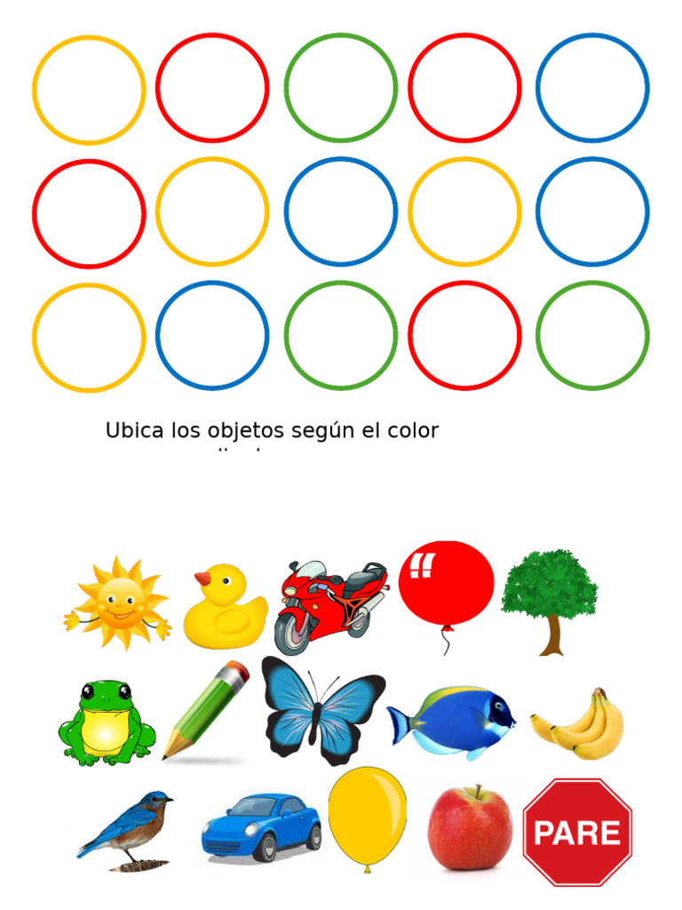 Clasificación de objetos por color | PDF