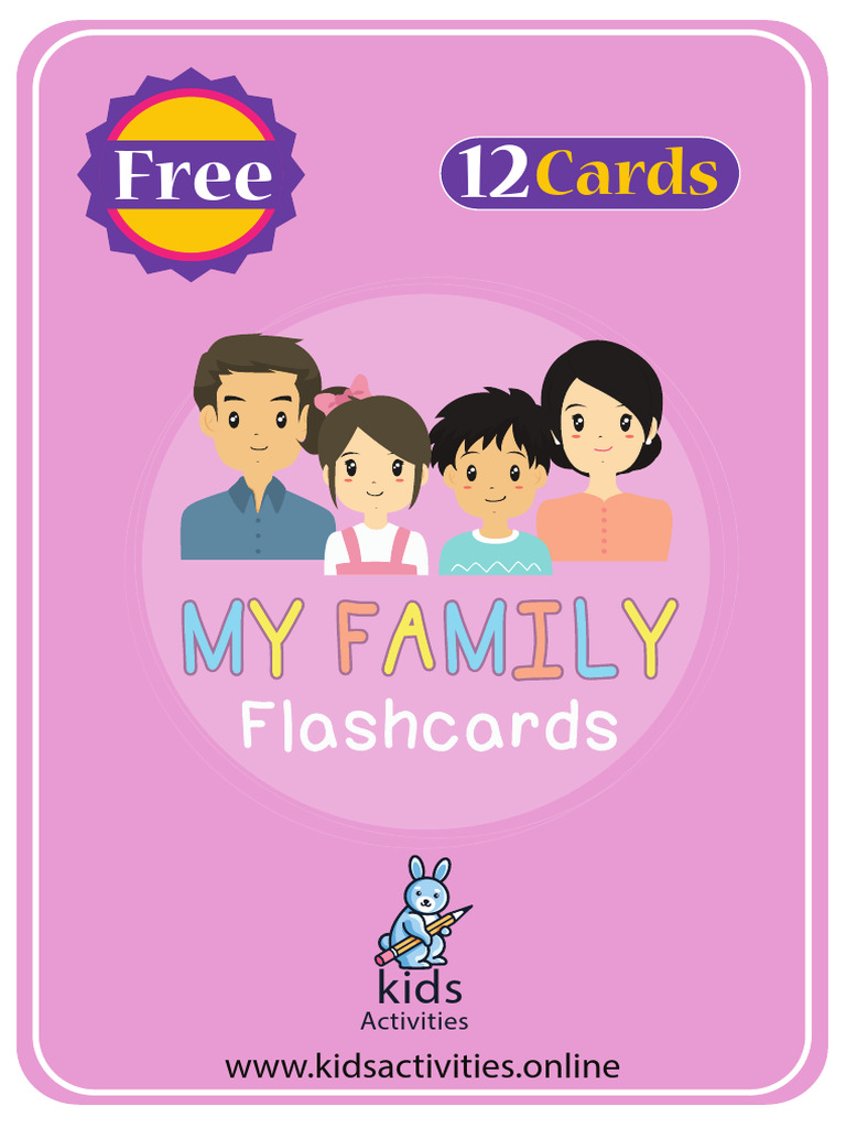 Free My Family Flashcards Printable | PDF