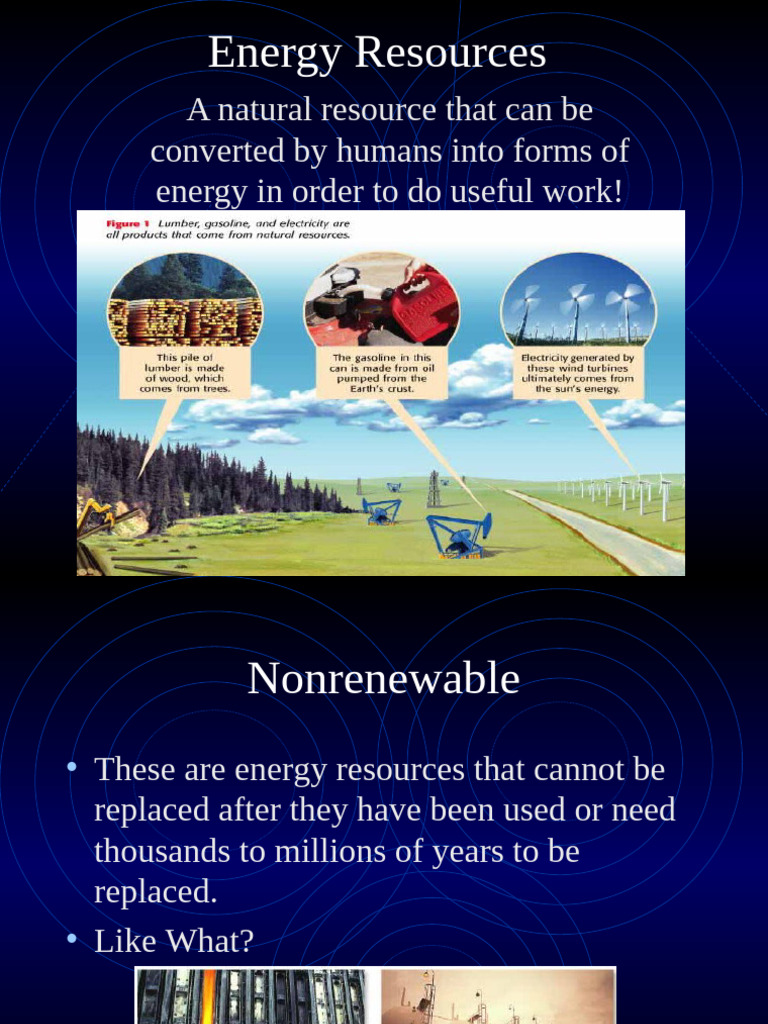 Energy Resources Intro | PDF