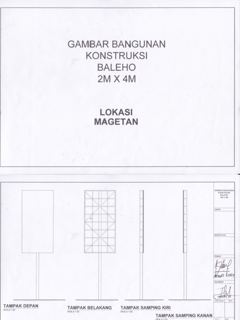KONTRUKSI BALIHO 4X2 | PDF