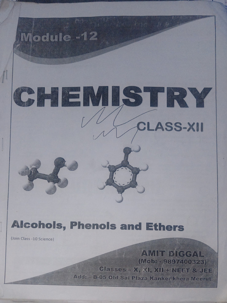 Alcohols, Phenols, and Ethers Overview | PDF | Ether | Aldehyde