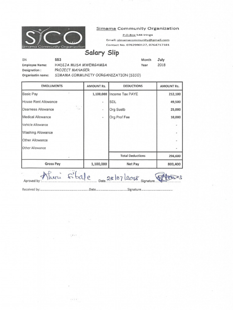 Paying Slip | PDF