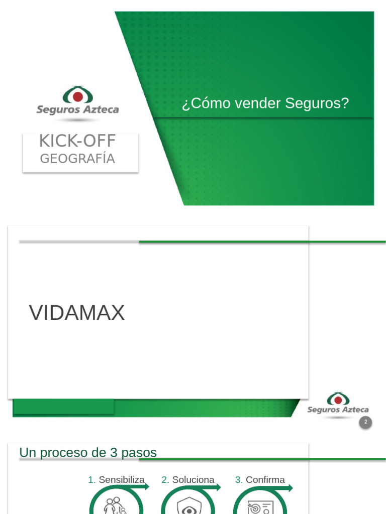 Estrategias para Vender Seguros Vidamax | PDF