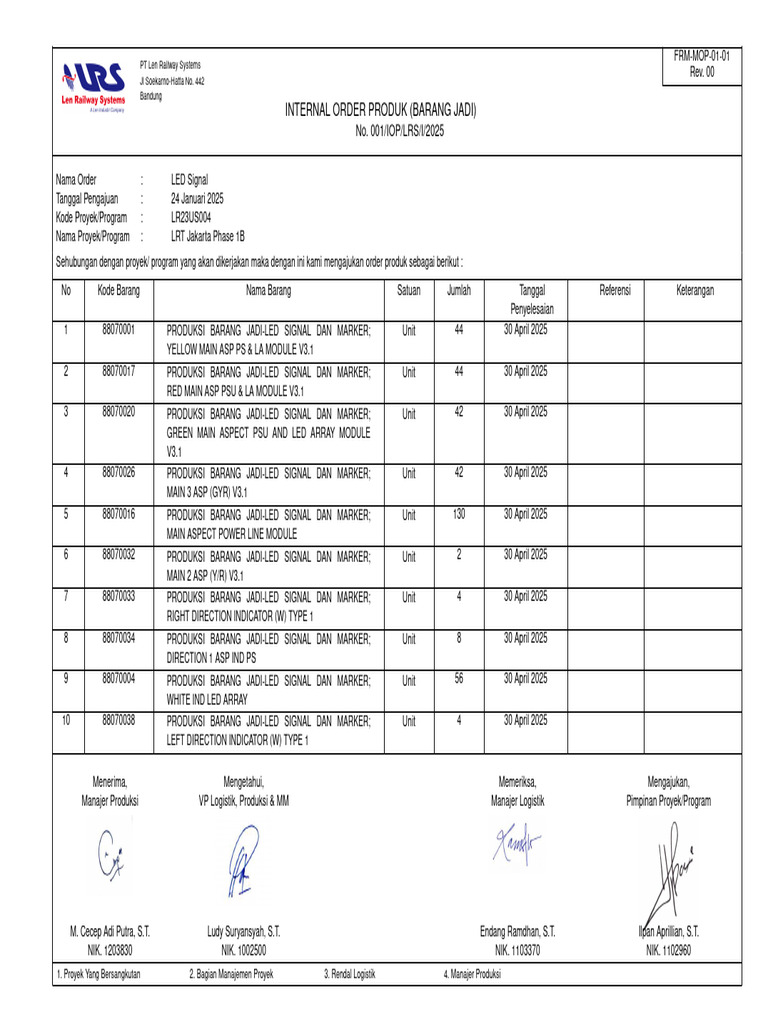 IOP 001-2025 (1) | PDF