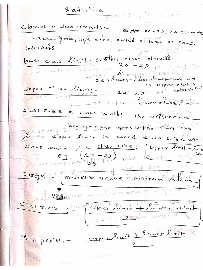 Statistics Class 9th | PDF