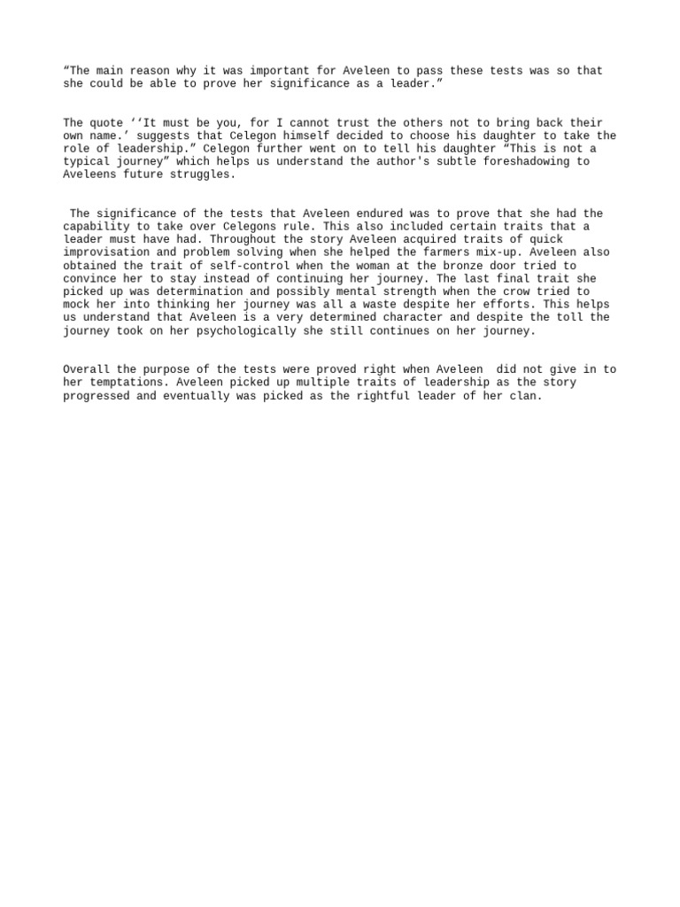 Story Analysis. | PDF