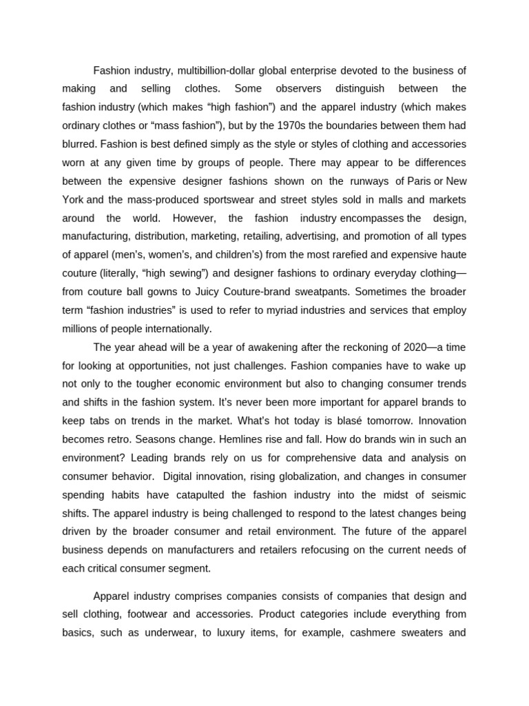 Math Survey Report Intro | PDF | Fashion | Clothing