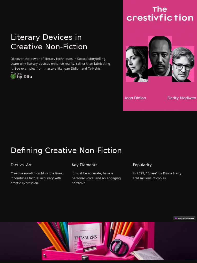 Literary Devices in Creative Non Fiction | PDF | Creative Nonfiction ...
