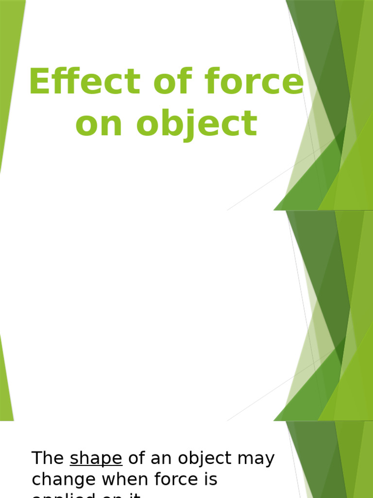 Effect-of-force-on-object | PDF
