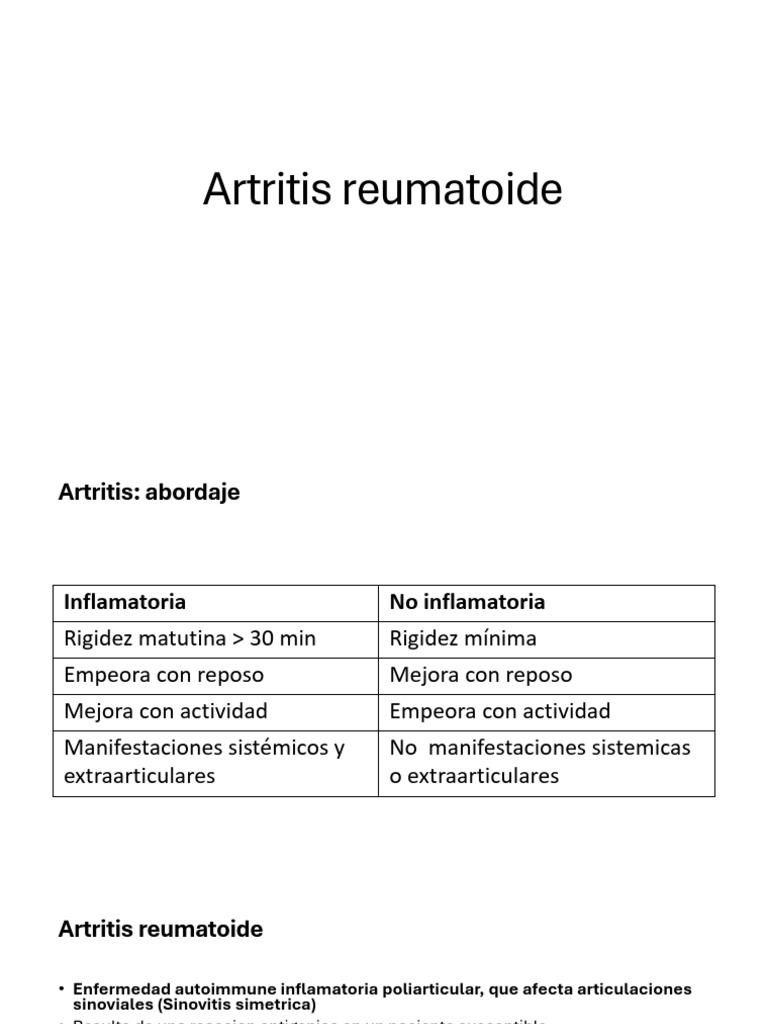Reuma Primer Final | PDF | Artritis Reumatoide | Inflamación