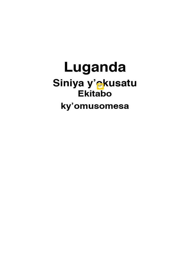 Luganda S.3 Teachers' Guide - 1 | PDF