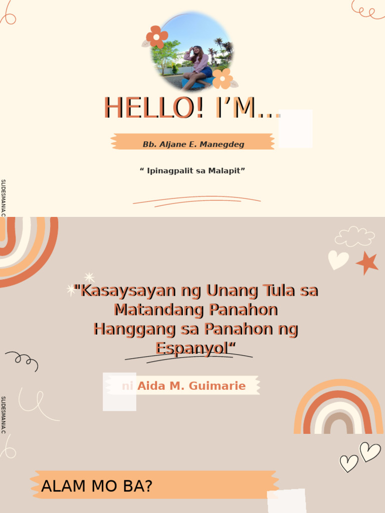 Kasaysayan NG Tula-Done | PDF