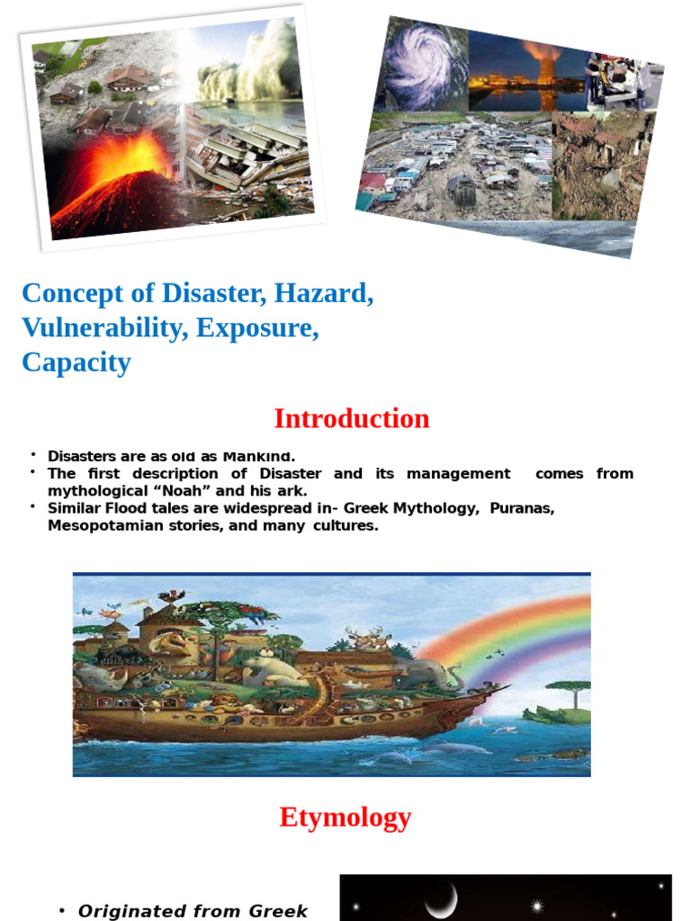 Concept of Disaster Hazard Vulnerability Exposure Capacity | PDF ...