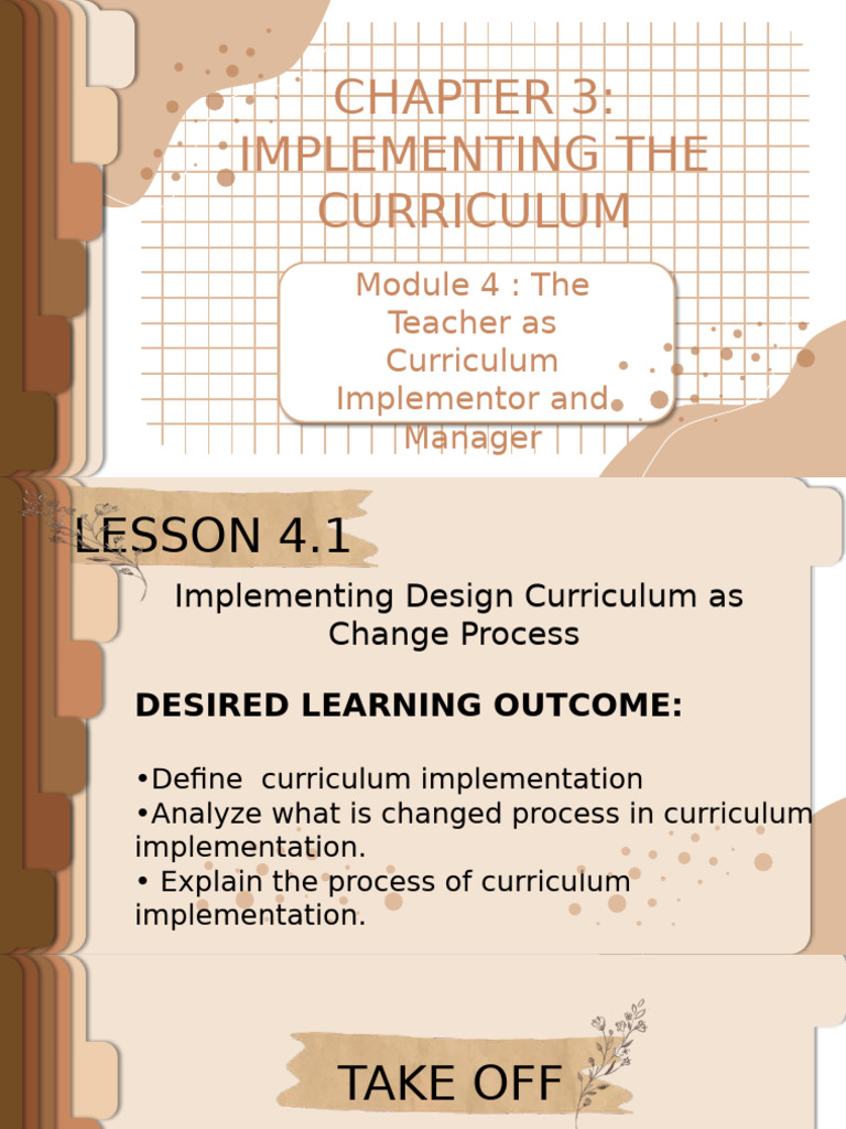 Chaptr 3 Implmnting TH Curriculum | PDF | Curriculum | Learning