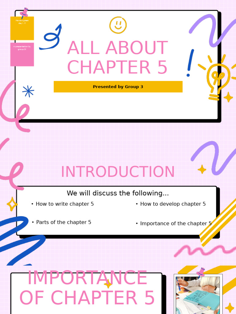 All About Chapter 5 Presentation | PDF | Methodology | Hypothesis