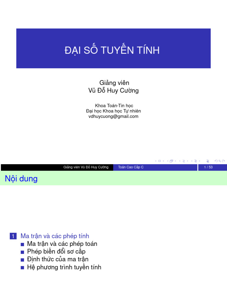 BaiGiang_MaTran | PDF