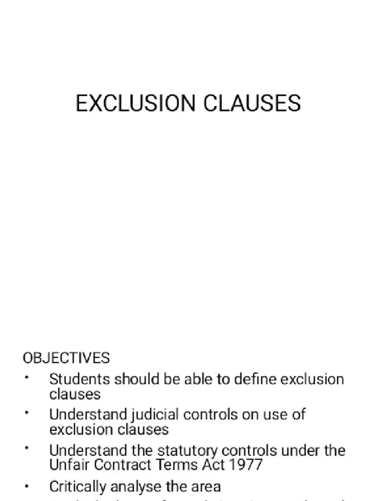 Exclusion Clauses - Phoenix | PDF