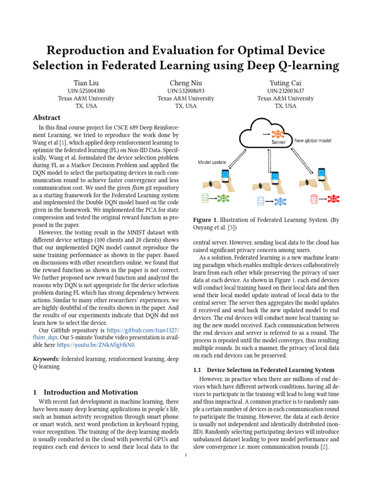 CSCE689 DRL Project Report | PDF | Deep Learning | Principal Component Analysis