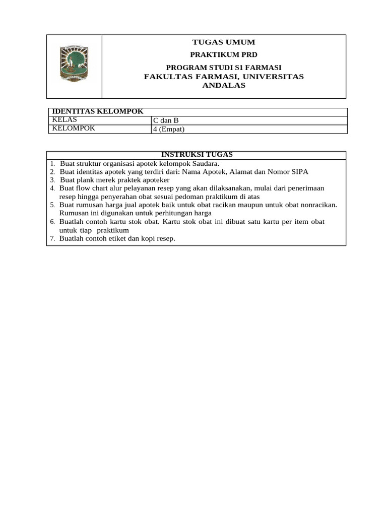 PRD Tugas Umum Klp 4 | PDF