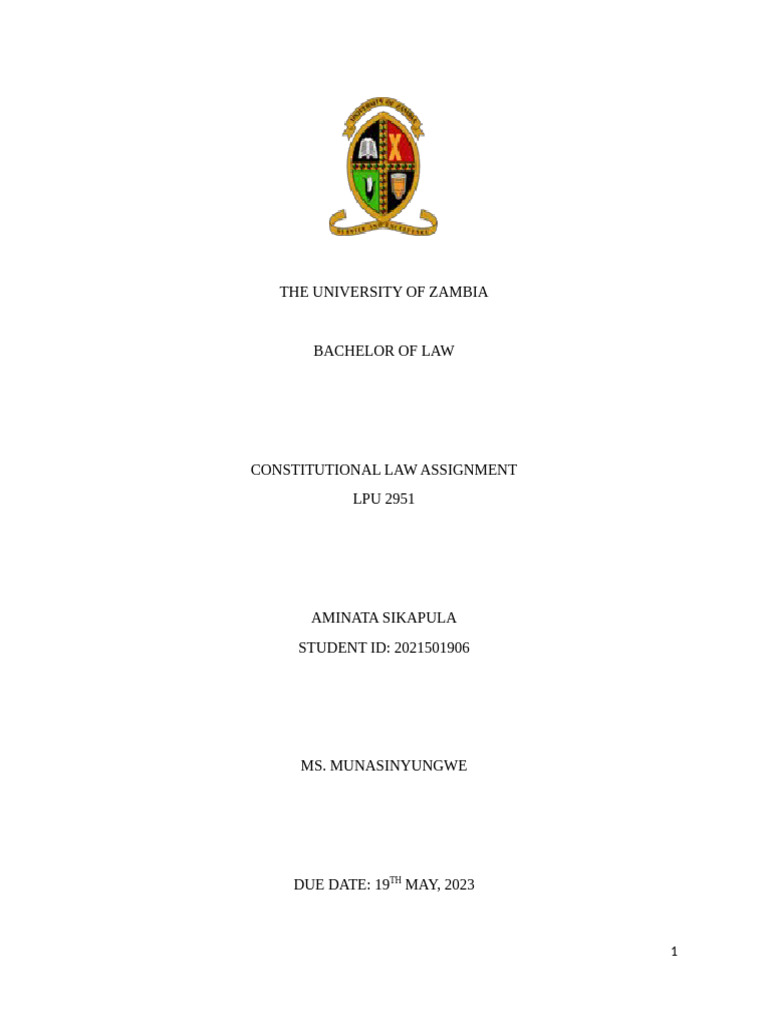 Constitutional Law Assignment | PDF | Bail | Arrest