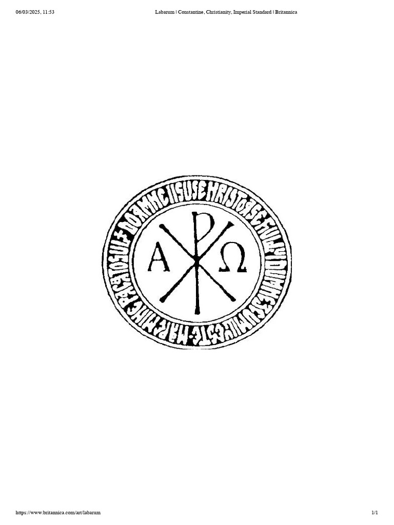 Labarum - Constantine, Christianity, Imperial Standard - Britannica | PDF