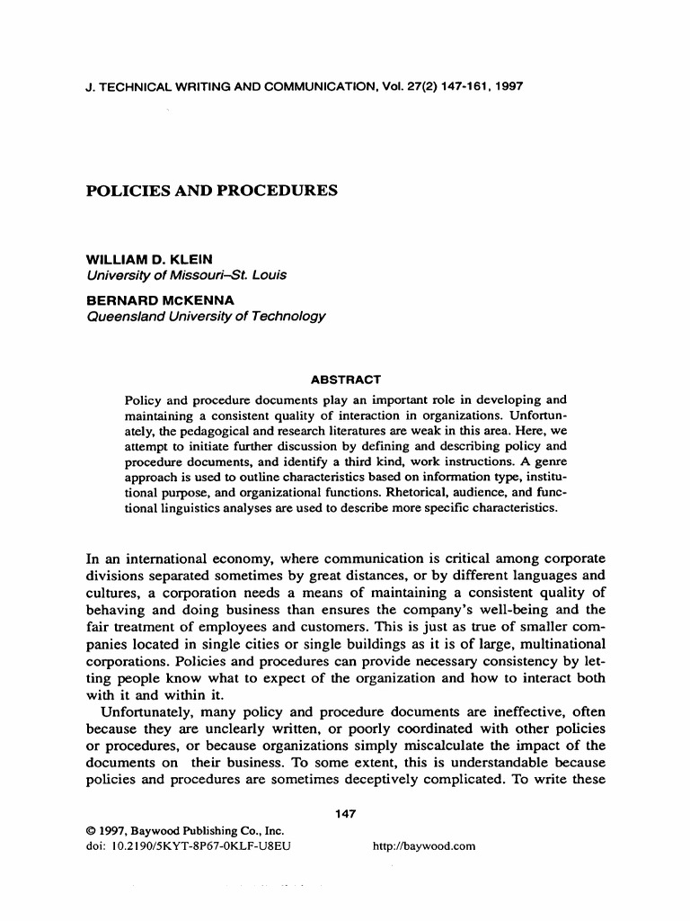 Understanding Policies and Procedures | PDF | Sentence (Linguistics ...