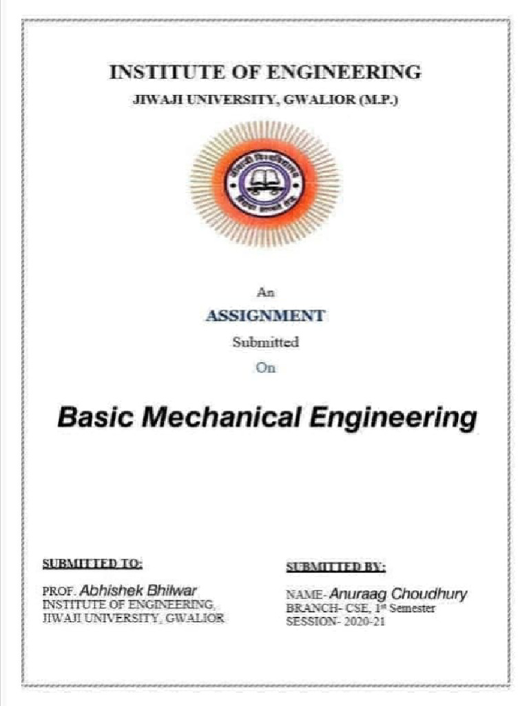 BME Assignment | PDF