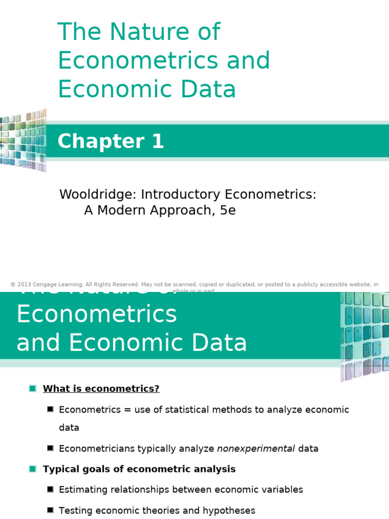 Understanding Econometrics and Data | PDF | Econometrics | Scientific ...