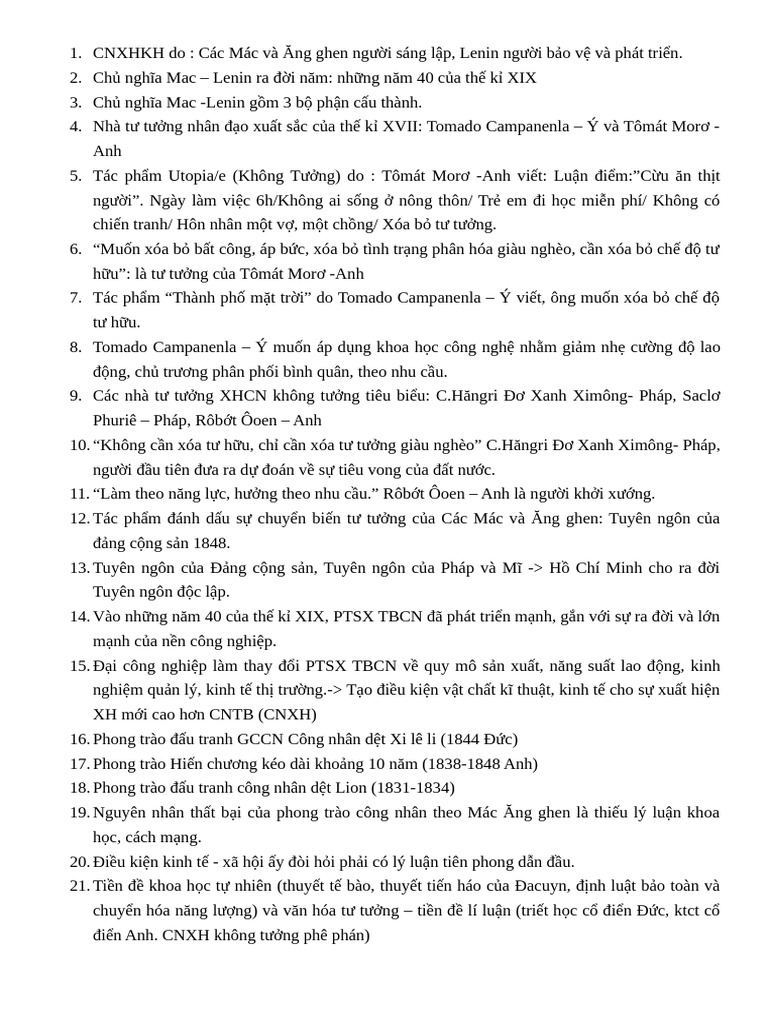 ontap tracnghiem cnxh | PDF