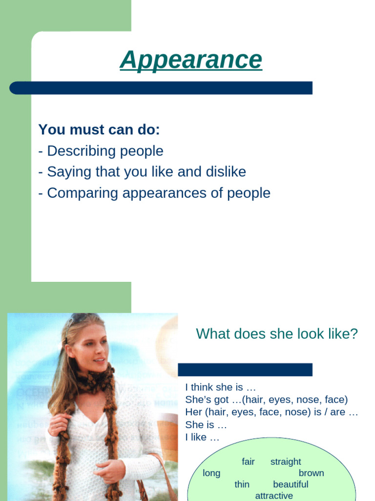 Appearance 6 PPT 31596 | PDF