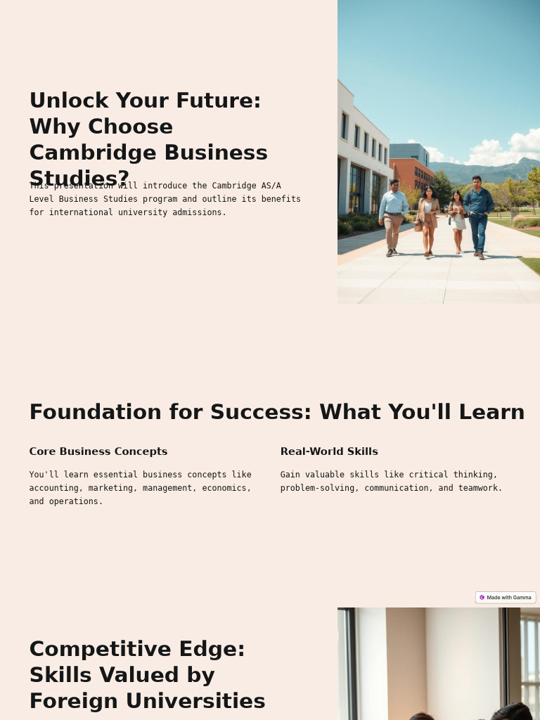 Cambridge AS/A Level Business Studies Guide | PDF | Business | Economics