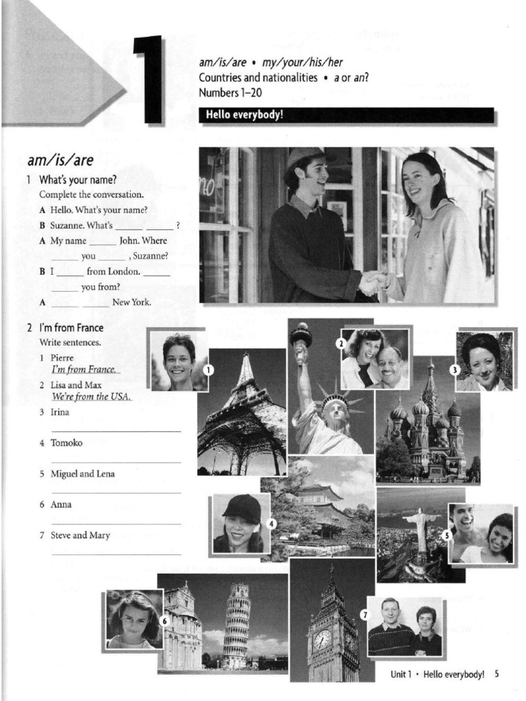 Unit 1 - Hello Everybody - WB | PDF