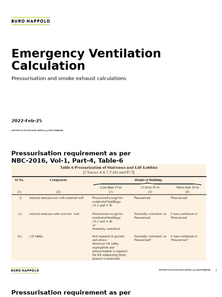 BHE-ZZ-ZZ-DB-M-0001-Database-Emergency Ventilation Calculation - PPTM | PDF | Building ...