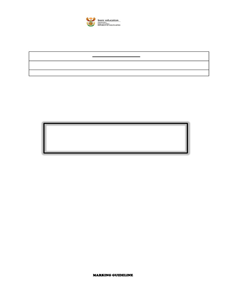 Grade 6 Class Test Marking Guideline 02 August 2024 | PDF | Rectangle ...