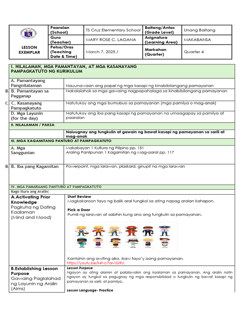 Q4 Makabansa W4 D3 | PDF