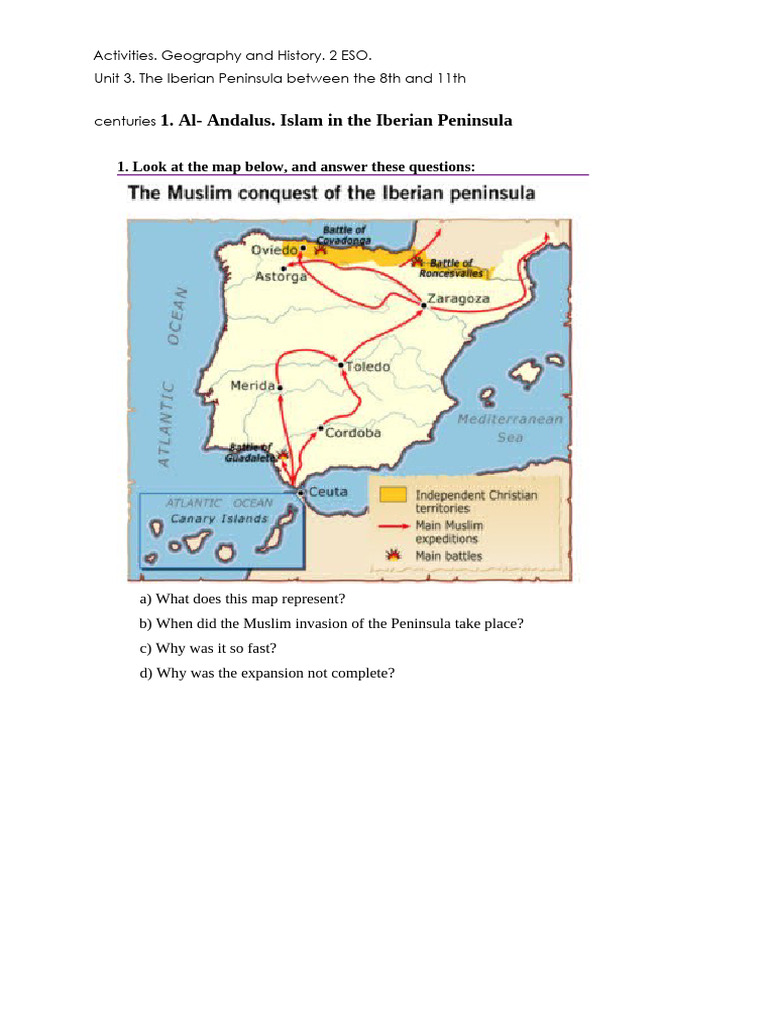 Activities Point 1 Unit 4 - 2 ESO | PDF