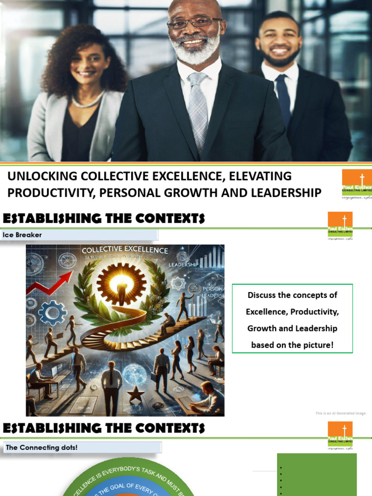 Unlocking Collective Excellence, Elevating Productivity, Personal ...
