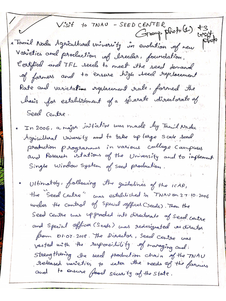 Ex No 12 Seed Centre October24-2024 | PDF