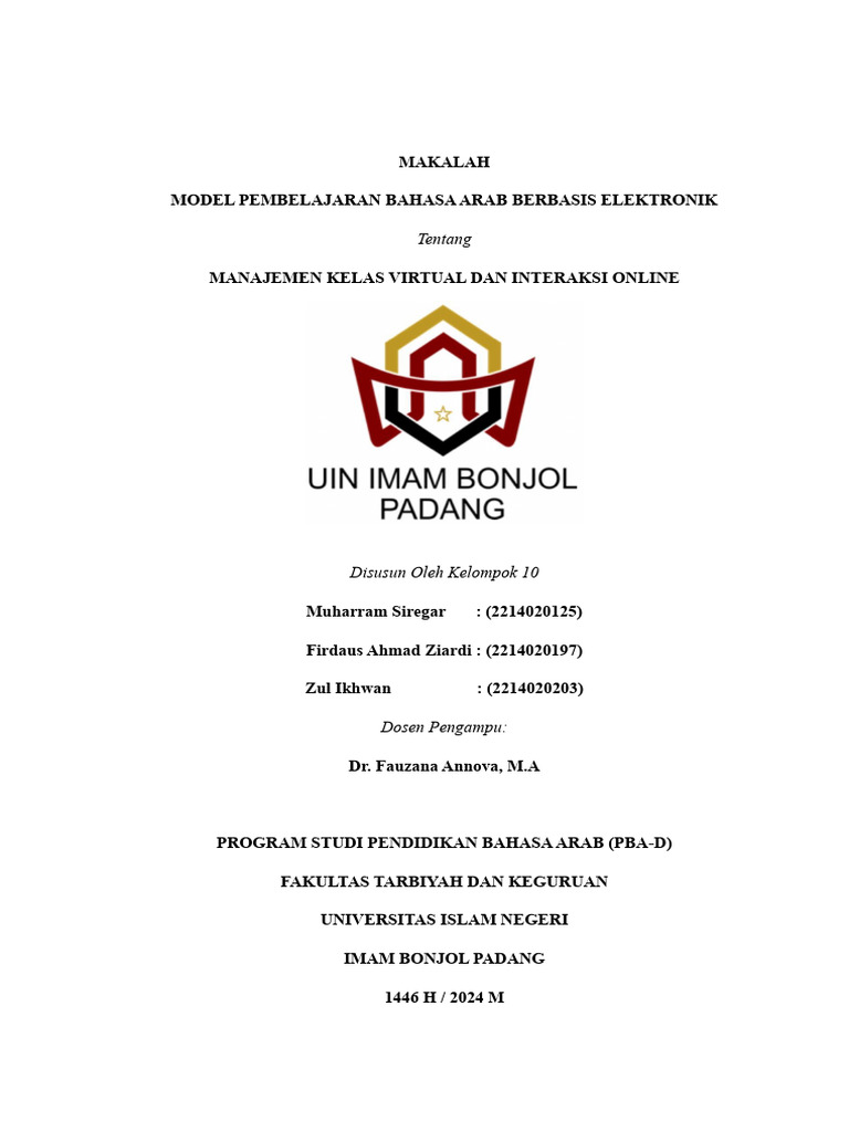 Makalah Model Klp. 10 | PDF