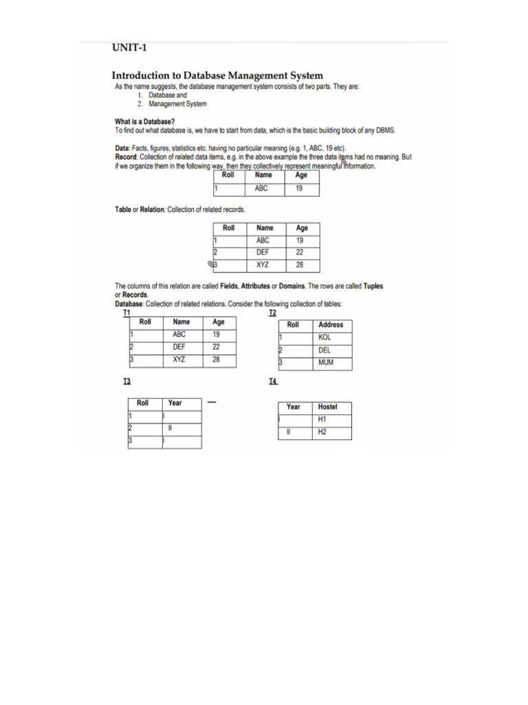 dbms notes | PDF | Databases | Sql dbms notes | PDF | Databases | Sql